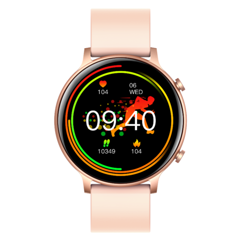 Aluminum Alloy Bluetooth Smart Watch,pink Color Beautiful Dials Smart ...