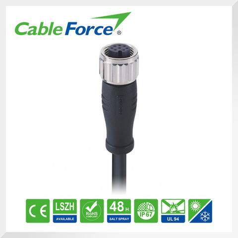 Buy Wholesale China Devicenet, Canopen, Shielded M12 A Code Female ...