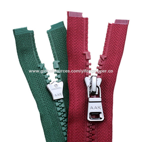 Buy Wholesale China Open-end Zipper Resin Zipper Colored Separated ...
