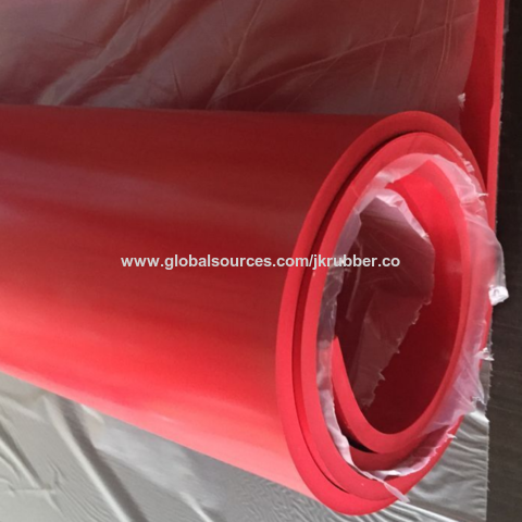 Buy Wholesale China Natural Rubber Sheet 40 Shore A Wear Resistant Red ...