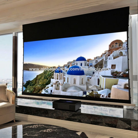 Buy Wholesale China Ceiling Motorized Alr Tab Tension Projector Screen ...