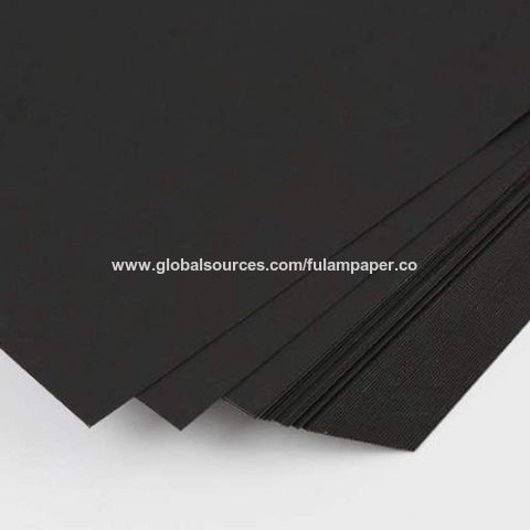 Buy Wholesale China Black Cardboard Black Paper 180gsm 250g 300gsm 100% ...