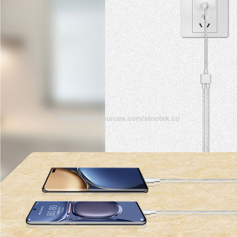 Buy Wholesale China 2 In 1 Dual Type C Nylon Braided Cable & Usb Type C ...