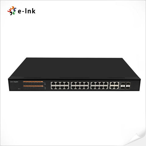 Buy Wholesale China Fiber Network Switch Hub Managed 24-port 10/100 ...