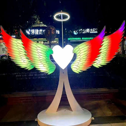 Led Angel Wings Lamp Landscape Light Show Outdoor Lighting Festival ...