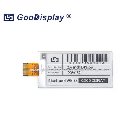 Buy Wholesale China E Ink 2.66 Inch Epaper Display For Esl,low Power ...