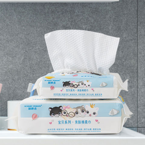 Buy Wholesale China Summit Person Soft Cotton Tissue For Both Dry And ...