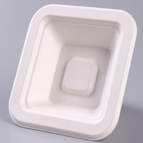 Buy Wholesale China Square Food Plate Molded Pulp Tray Sugarcane ...