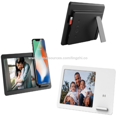Buy Wholesale China Wireless Charger Phone Stand Photo Frame & Wireless ...