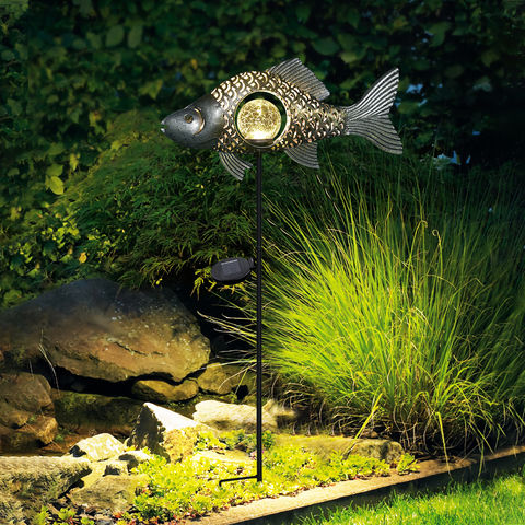 Buy Wholesale China Solar Panel Fish Stake Light Outdoor Decoration ...