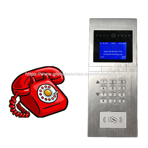 Buy Wholesale China Gsm Door Phone (4g Intercom), Weatherproof, metal ...