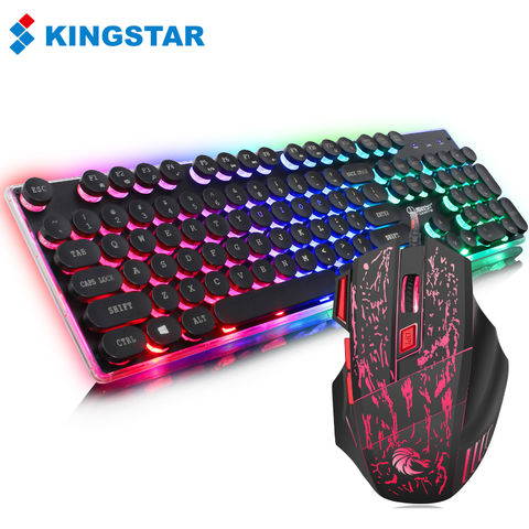 Buy Wholesale China Rainbow Backlight Game Keyboard Set Colorful Light ...