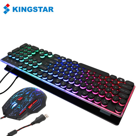 Buy Wholesale China Gaming Combo Backlit Membrane Keyboard Wired Gaming ...