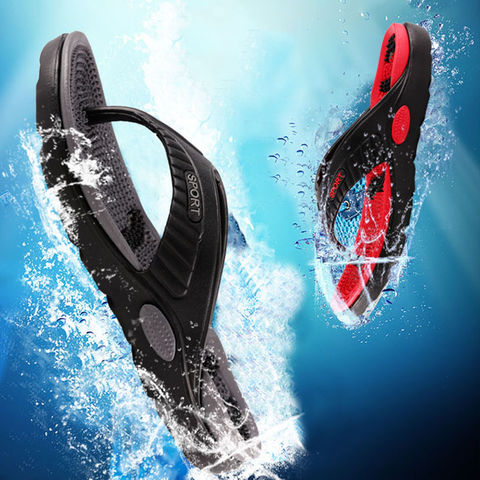 Buy Wholesale China Silicone Massage Flip Flops Slippers Colourful ...