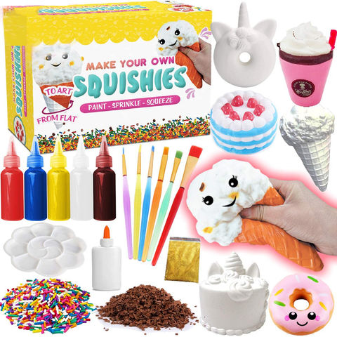 Paint Your Own Squishy Kit DIY Squishy for Girls, Kids, Boys. Stress ...