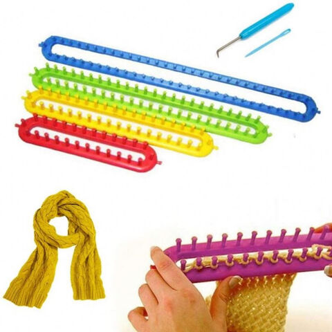 Buy Wholesale China Plastic Square Knitting Looms Set Kit With Hook ...