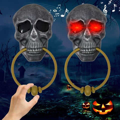 Buy Wholesale China Halloween Decoration Plastic Skull Door Knocker ...
