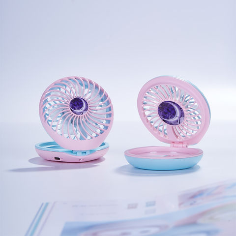 Buy Wholesale China Vanity Mirror Fan Portable Rechargeable Mini Usb ...