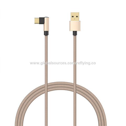 Buy Wholesale China Right Angle Type C Cable Nylon Braided Usb A To Usb ...