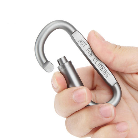 Buy Wholesale China 8cm Locking D Shape Carabiner,quick Draw Carabiner ...