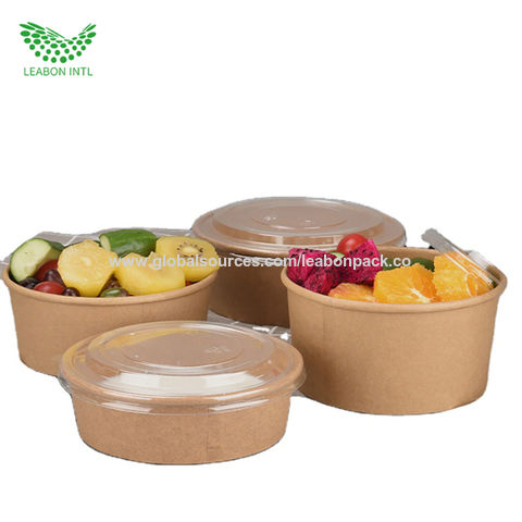 Buy Wholesale China Compostable Food Grade Salad Bowl Takeaway Round ...