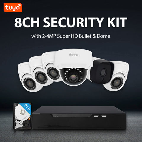 Buy Wholesale China Sunell Smart Home Security Camera System, 6pcs H ...
