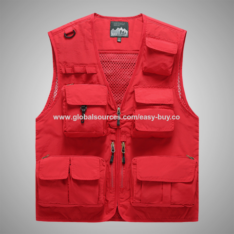 Buy Wholesale China Work Vests Team Outdoor Vest Advertising Multi ...