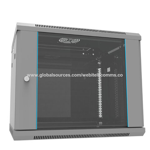 Wall Mount 19" Glass Door Panel 45-60kgs Loading 6u Network Cabinet, 6u ...