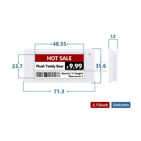 Buy Wholesale China 2.4ghz 2.13 Inch Electronic Shelf Label E-ink ...