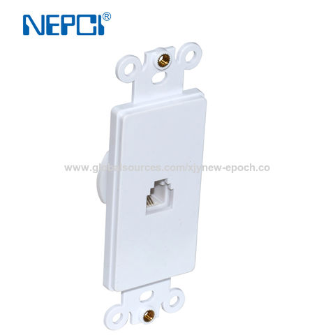 Buy Wholesale China Rj11 Plug Jack Socket, Xjy-6117042 A/v Wall Plate ...