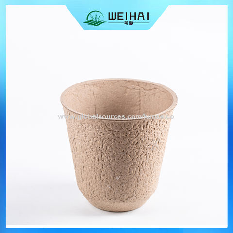 Buy Wholesale China Biodegradable Nursery Garden Pot Paper Pulp Pot ...