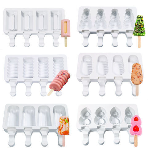 Buy Wholesale China 4 Cavity Wave Popsicle Mold Diy Homemade Ice Cube ...