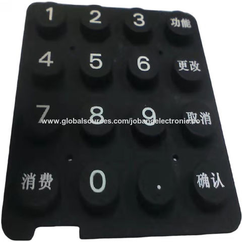 Buy Wholesale China Custom Silicone Rubber Keypads Conductive & Custom ...