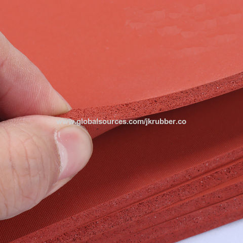 Buy Wholesale China Foamed Sponge Silicone Sheet Red Heat-resistant ...