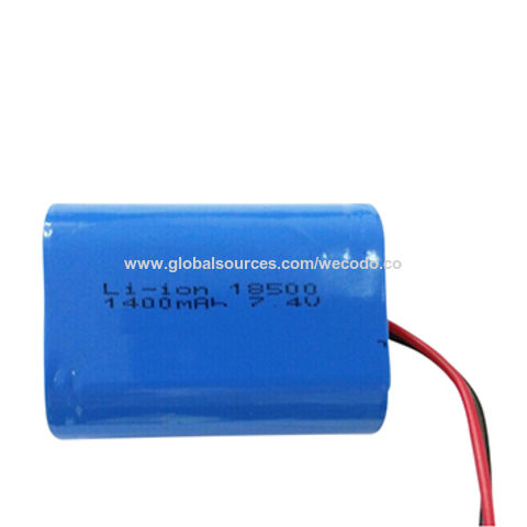 Buy Wholesale China Li 18500 2s1p 7.4v 1400mah Lithium Ion Rechargeable ...