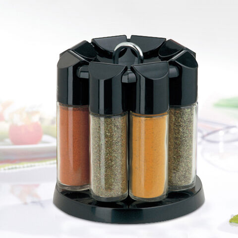 Buy Wholesale China Sealed Rotating Seasoning Rack Glass Seasoning ...
