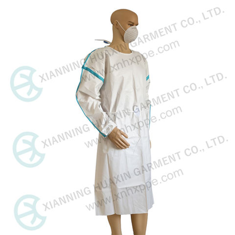 Buy Wholesale China Taped Seam Chemical Proof Safety Long Sleeve Gown ...