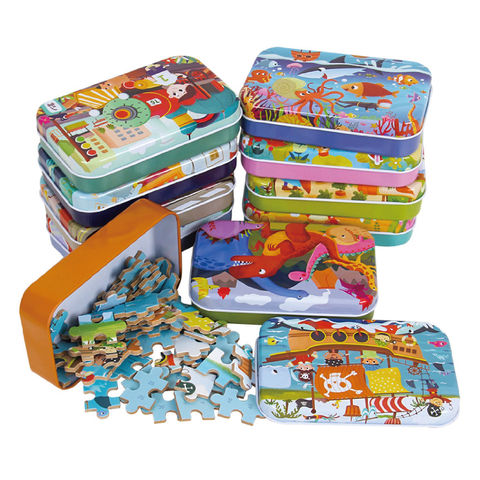 Buy Wholesale China 60 Pcs Corrugated Paper Puzzle Custom Cartoon Shape ...