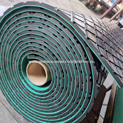 Buy Wholesale China Conveyor pulley lagging rubber sheet diamond coated ...