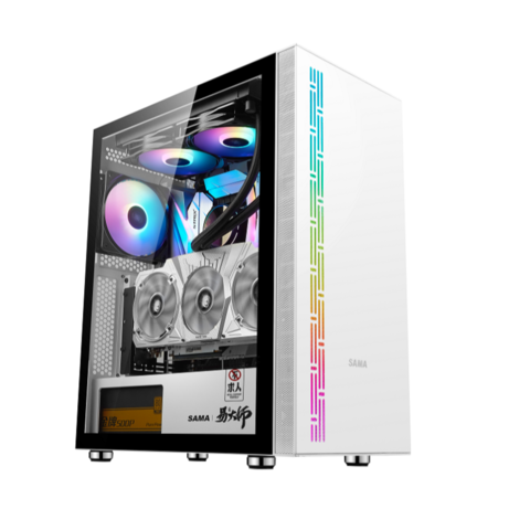 Sama Excellent Pc Case Tempered Glass Computer Cabinet Argb Strip ...