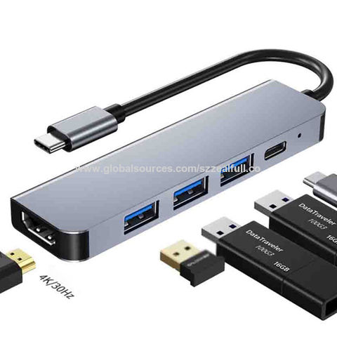 Buy Wholesale China Hub Cable Adapter Usb-c Docking Station 5 In1 Type ...