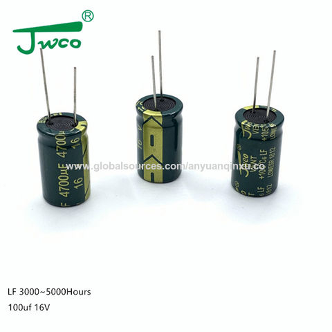 Buy Wholesale China Lf Series Low Impedance 105c 100uf 16v Radial ...