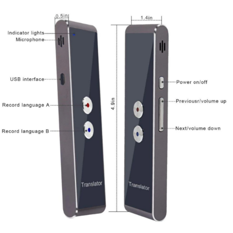 Buy Wholesale China Vormor T8 Pro 2.4'' 106 Multi-languge Global Voice Translator Instant ...