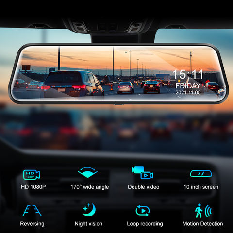 Buy Wholesale China 10inch Streaming Car Black Box Dash Cam 2.5d Curved ...