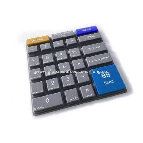 Buy Wholesale China Custom Multi-color Flat Silicone Rubber Keypad For ...