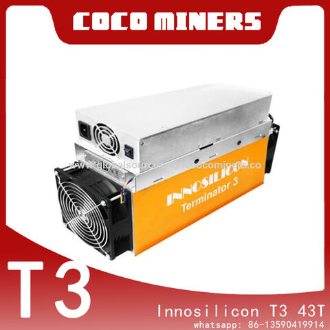 Buy Wholesale China Model T3 43t From Innosilicon Mining Sha-256 ...