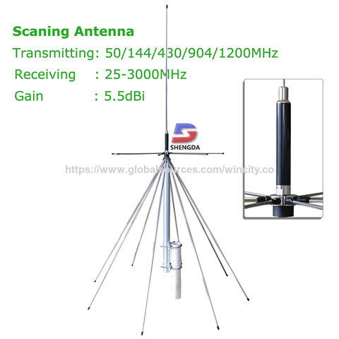 Buy Wholesale China D3000 25-3000mhz Scanning Discone Hf Base Station ...
