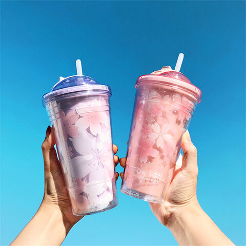 Reusable Food Grape Sakura Water Cup Creative Summer Fun Cup Plastic ...