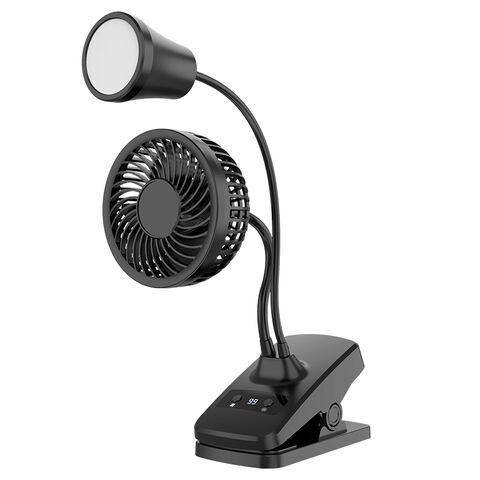 Buy Wholesale China Rechargeable Portable Clip Fan With Led Light And ...