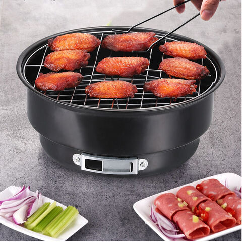 Buy Wholesale China Folding Portable Barbecue Grill Barrel Stove Round ...
